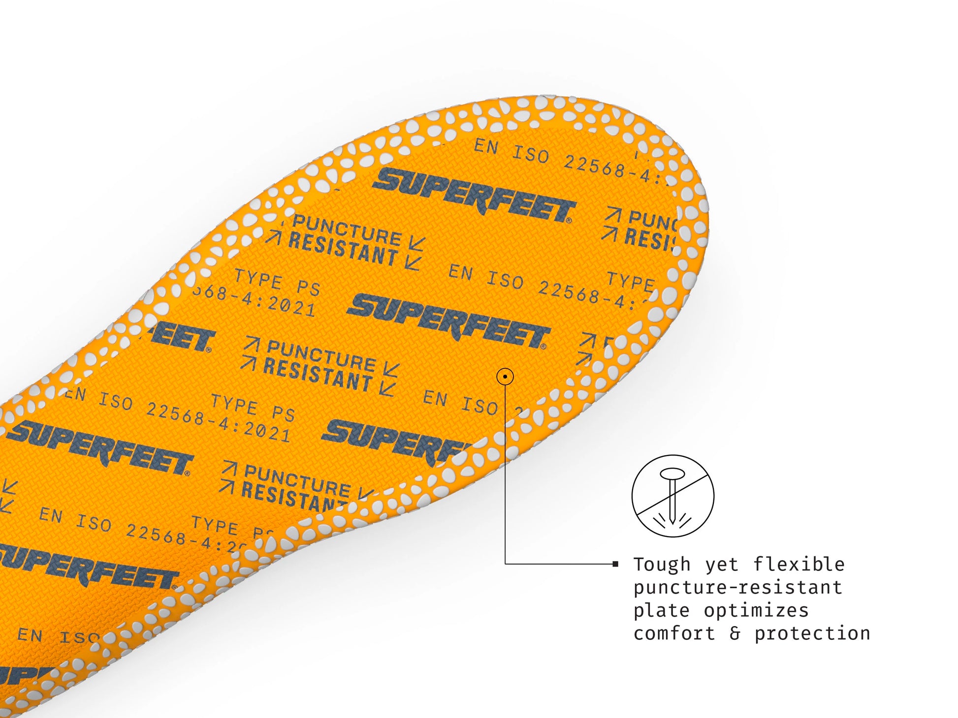 Superfeet Work Puncture Resistant Insole | Flexible Hazard Protection ...